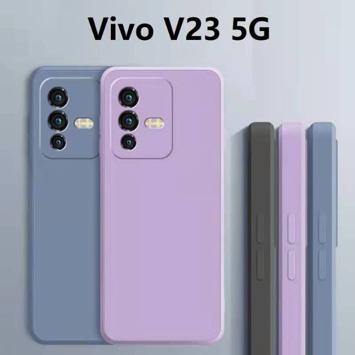 V23 5G(พร้อมส่งในไทย)เคสTPU นิ่ม สีพาสเทลแบบคลุมกล้องVivo V23 5G ...