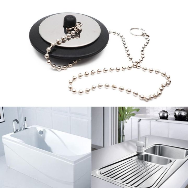 Bathtub Plug Rubber Washbasin Basin Mop Sink Drainer Laundry Sink Plug ...