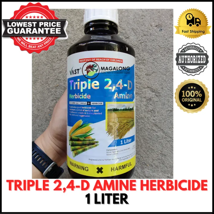 TRIPLE 24D AMINE HERBICIDE - VAST - 1 LITER (TRIPLE 2,4-D) | Lazada PH
