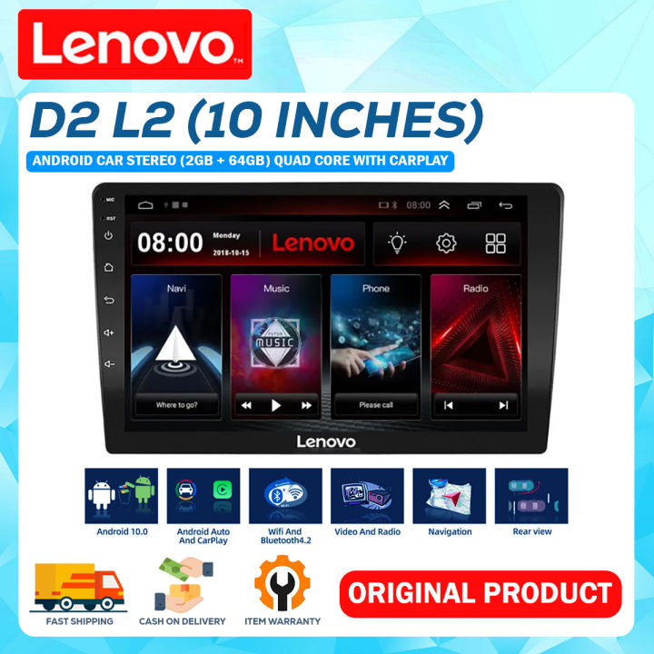 LENOVO D2 L2 Android Car Stereo 10 Inch 2GB+64GB Head Unit with GPS ...