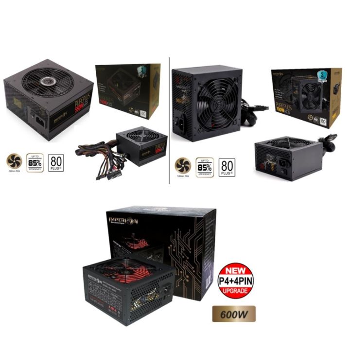 Imperion PUREPLUS 700W 550W 80 PLUS / 600W ATX POWER SUPPLY - 3 YEARS ...