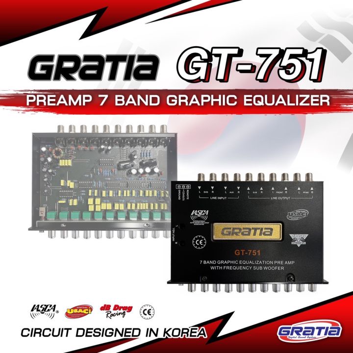 ปรี 7แบรนด์ Gratia GT-751 รุ่น TOPเสียงดีและสัญญานแรงมากๆ Made in KOREA สำหรับนักเล่นเครื่อง ...