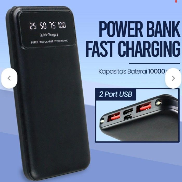 GoojodoQ Powerbank 10000 mah dual output Fast Charging support | Lazada ...