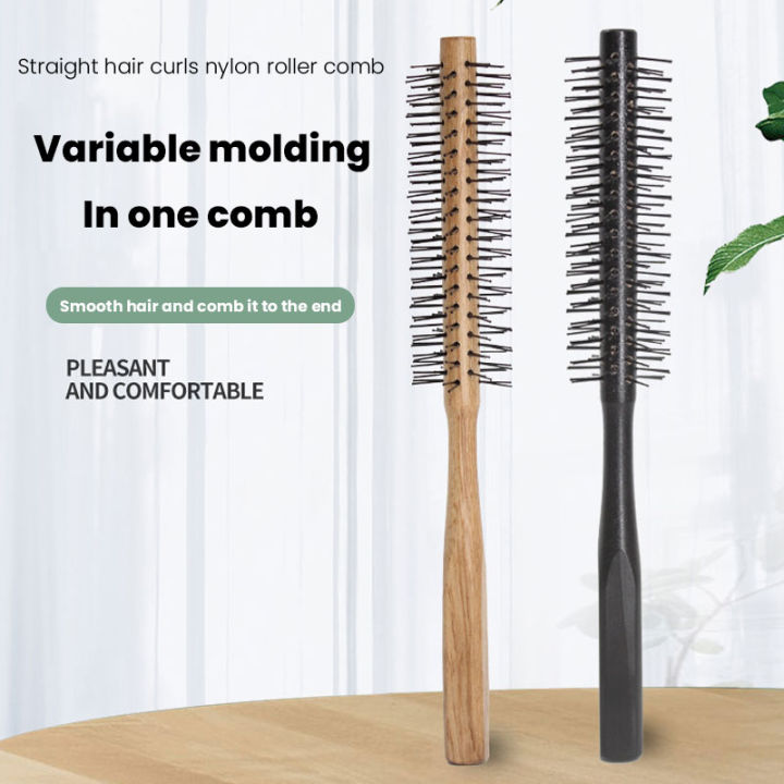 Mini Size Thin Hair Brush Suitable For Short Hair Black Color Nylon ...