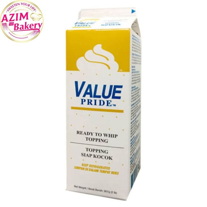 Value Pride Ready To Whip Topping Cream 907G (Halal) by Azim Bakery ...