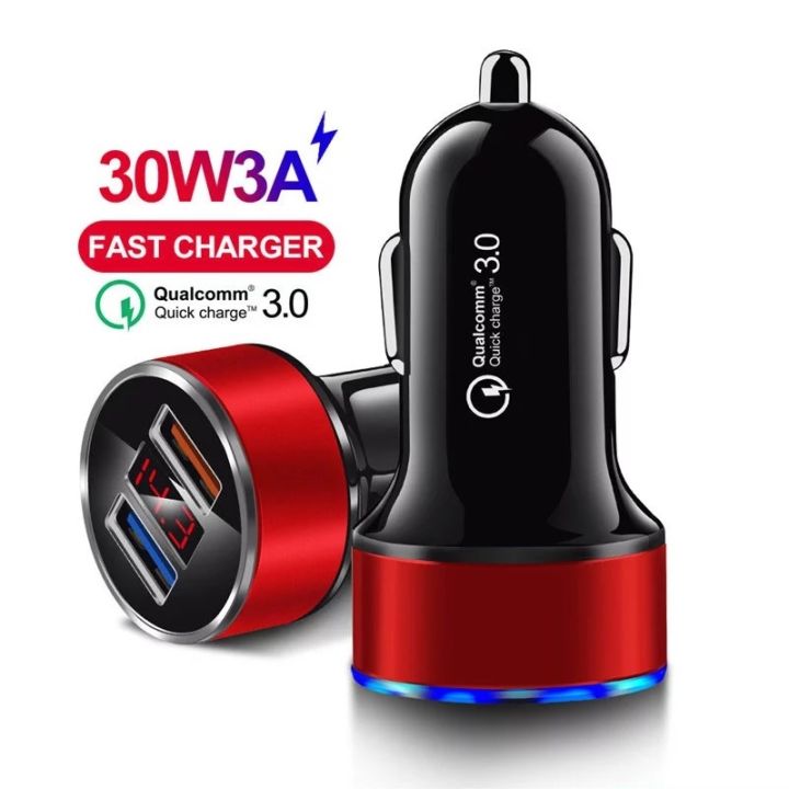Quick Car Charger with Digital Voltage Display & Safety Protection ...