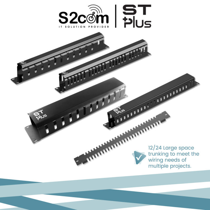 12 24 25 Ports 24 48 50 Duct 19" 1U 2U Cable Management Panel And Front ...