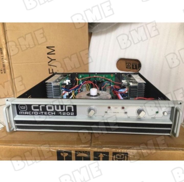 POWER AUDIO AMPLIFIER CROWN MACRO TECH 1202 / MACROTECH 1202 GRADE A ...