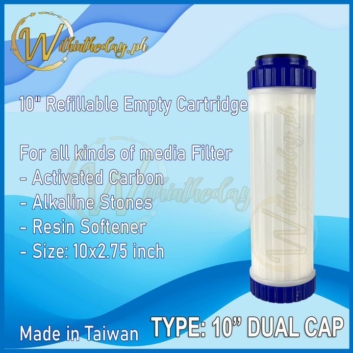 Refillable empty cartridge for Water Filter Media Activated Carbon ...