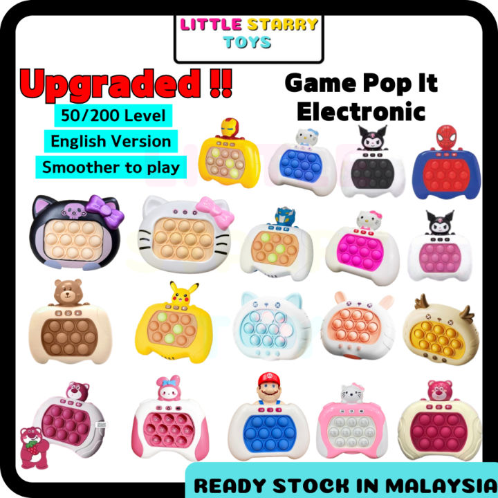 Ready Stock Quick Push Game Pop It Electronic Speed Educational Toys ...