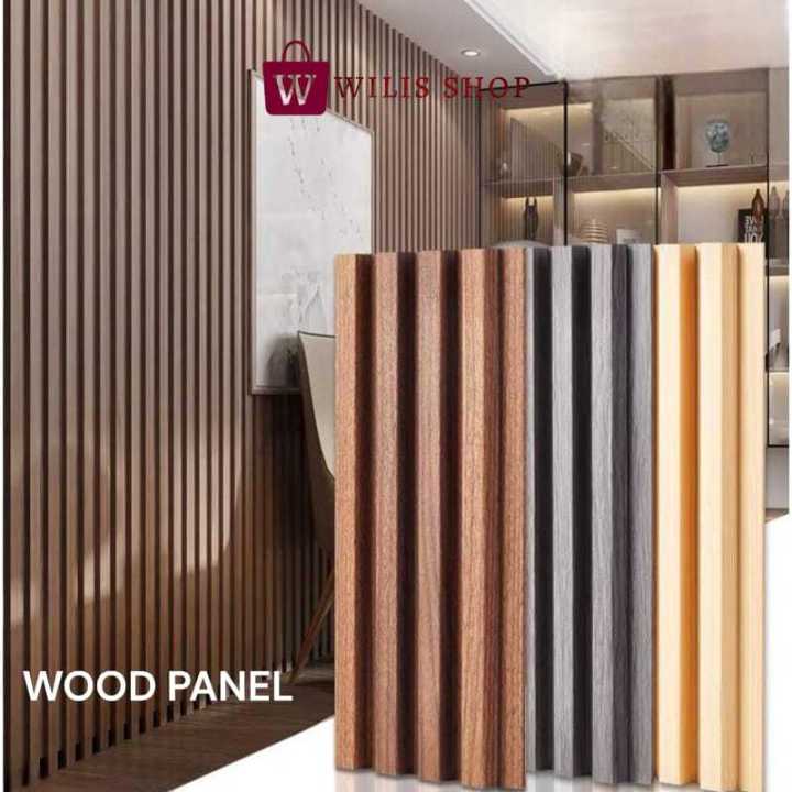 [2.9METER x 16 CM] Wood Panel WPC / Wall Panel PVC / Kisi Kisi Kayu ...