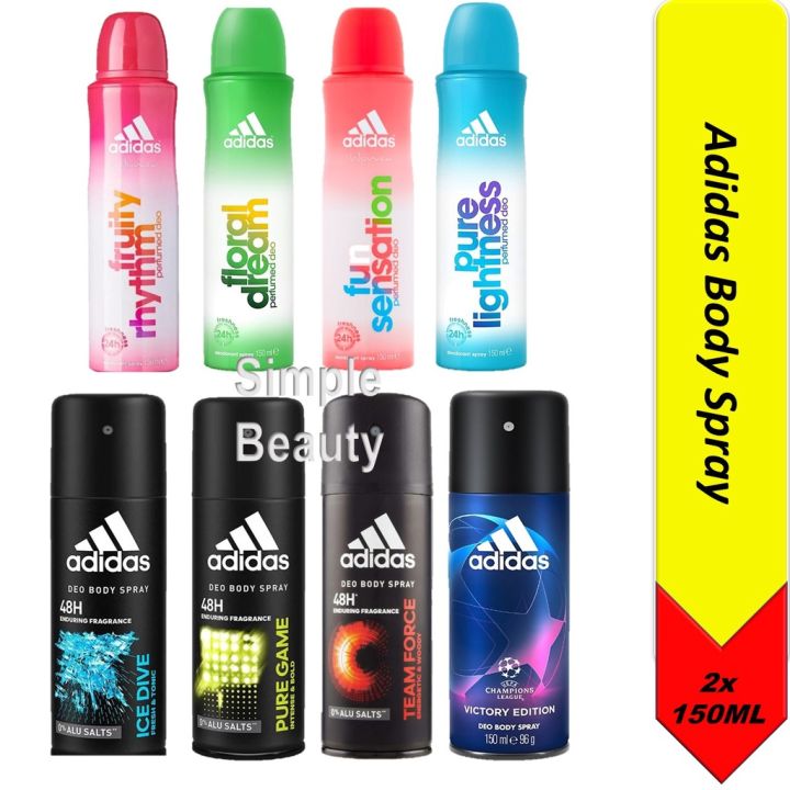 Adidas Deodorant Body Spray, 150ml | Lazada Singapore