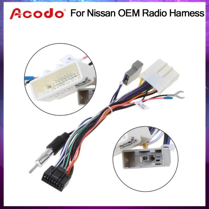 New 1 Set 16Pin Car Head Unit Wire Harness Adapter Car Stereo Radio ...