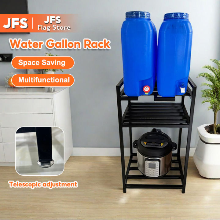 JFS 2/3 Layers Water Gallon Rack Stand Water Tank Bracket Water ...
