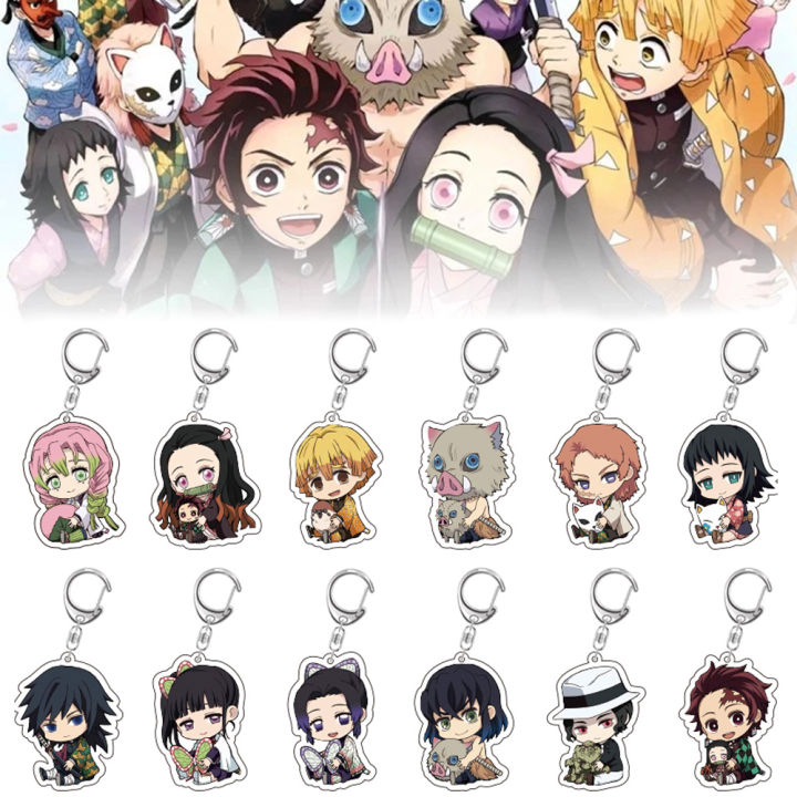 HUIHEYU Gift Tomioka Giyuu Kamado Tanjirou Women Anime Pendant Cartoon ...