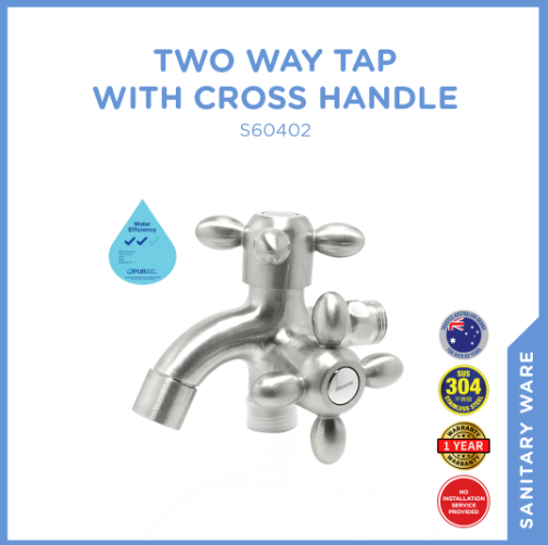 Selleys Two Way Tap With Cross Handle (S60402) | Lazada Singapore