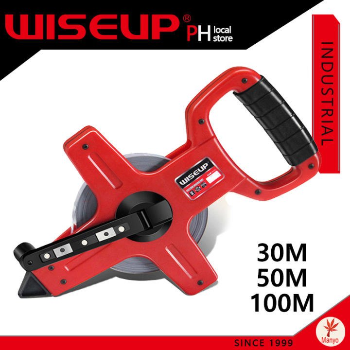 WISEUP Original Heavy Duty Measuring Tools Steel Frame 30 50 100 Meter ...