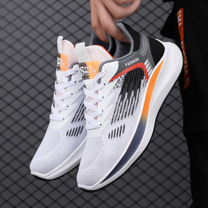 Men's Shoes 2023 Autumn New Fly Weaving Mesh Shoes Breathable Leisure ...