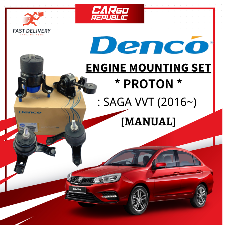 Denco Proton Saga VVT (2016~) [Manual] Engine Mounting Kit Set Original ...