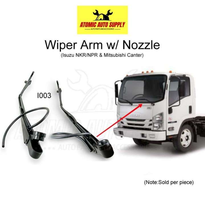 ISUZU NKR/NPR / MITSUBISHI CANTER WIPER ARM WITH NOZZLE (1003) (SOLD PER PIECE) - 100% HIGH ...
