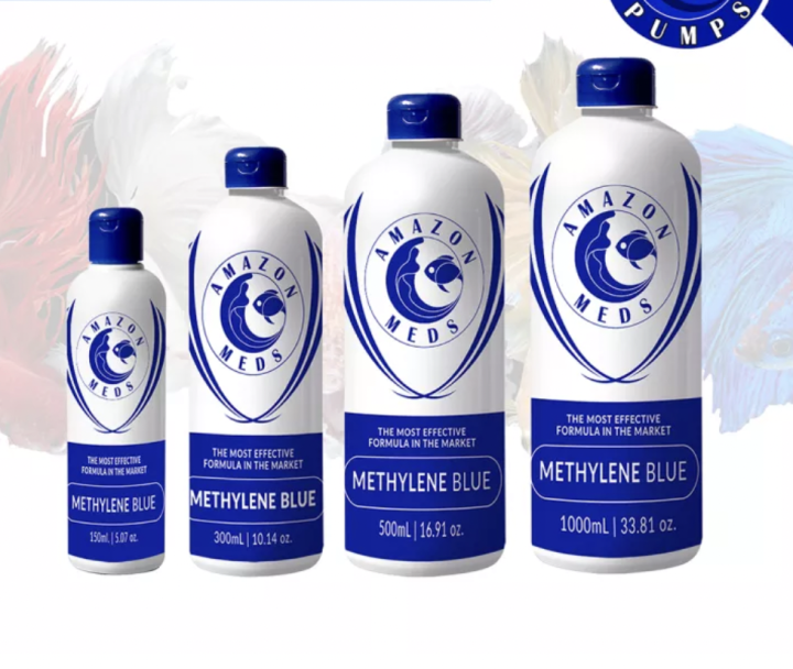 Amazon Meds Methylene Blue for Fish Aquarium medicine cure and prevent fish disease anti fungal ...