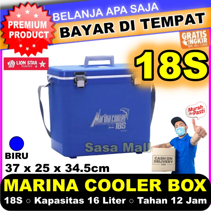 [COD] Marina Cooler Box 18s Warna Biru Box Es Lionstar Ice Box Kotak ...