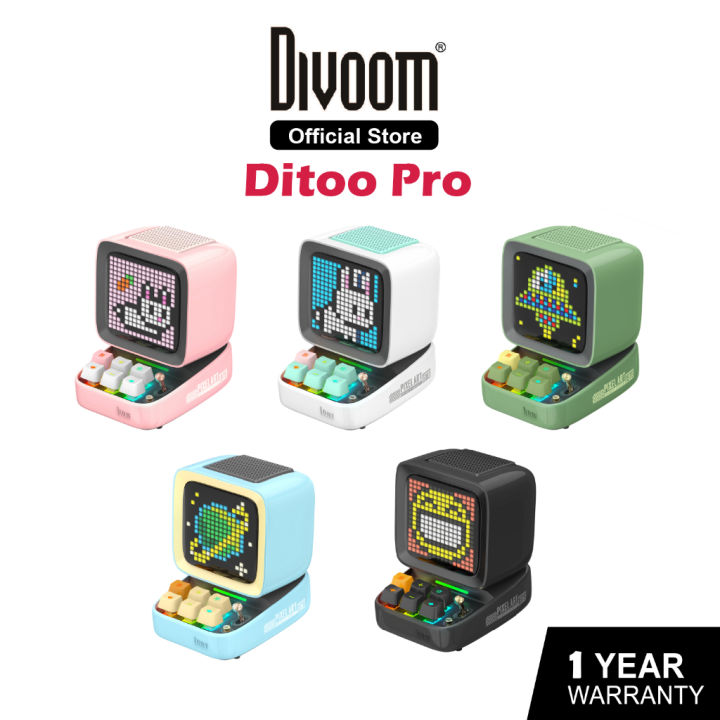 Divoom Ditoo Pro - Pixels Bluetooth Speaker w/enhanced bass | 1 Year ...