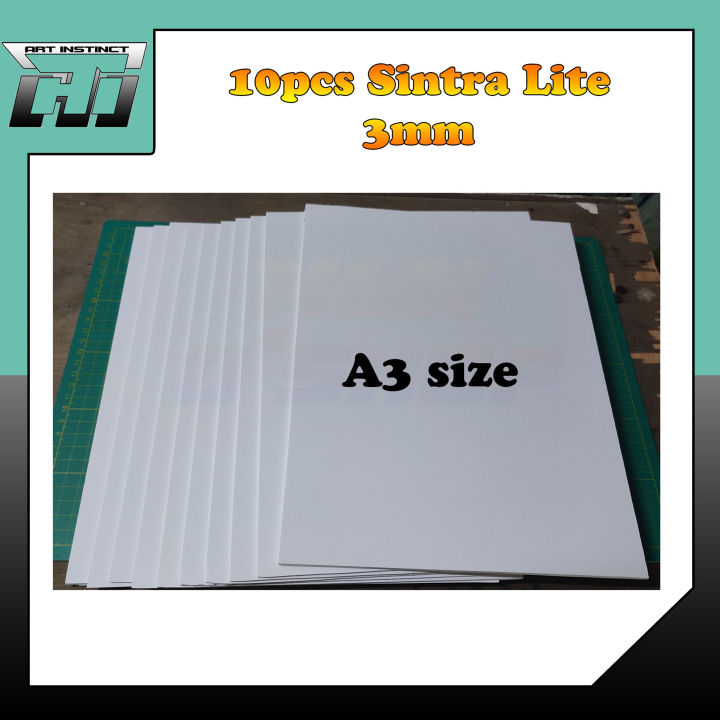 Sintra Board 3mm/5mm A4,A3 10pcs white (lite) | Lazada PH