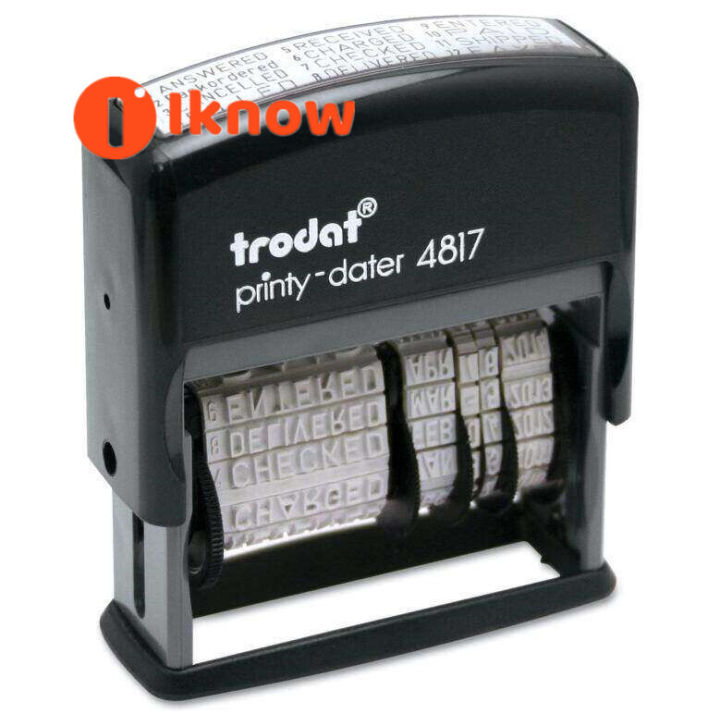 I know Trodat Printy 4817 Economy Dial-A-Phrase, 12 Popular Office ...