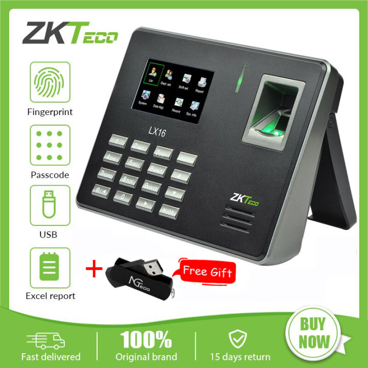 ZKTeco Biometrics Fingerprint Time Attendance Machine Household ...