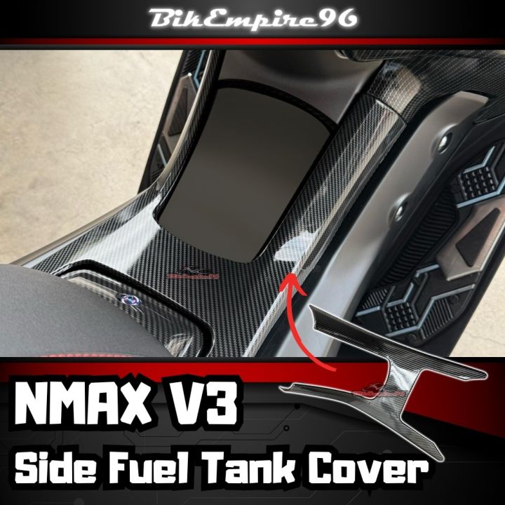 Nmax 155 V3 2025 Side Fuel Tank Cover Carbon Design Water Transfer For ...