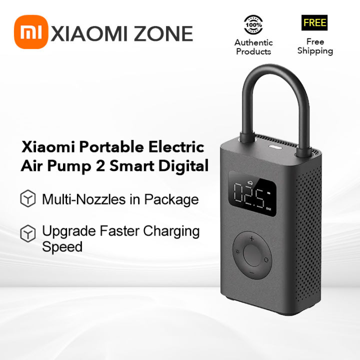 Xiaomi Mijia Portable Electric Air Pump 2 Smart Digital Display Tire ...