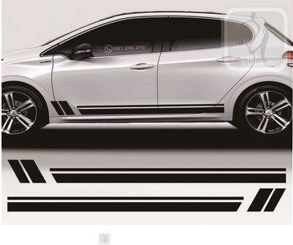 cutting sticker mobil line simple garis tema stiker mobil striping ...