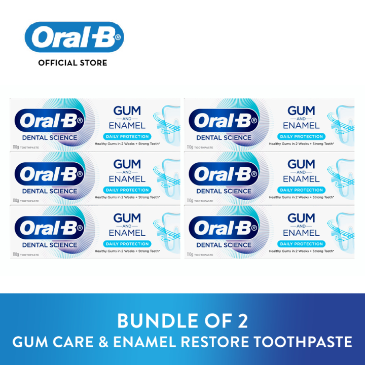 [Bundle of 2] Oral-B Gum & Enamel Daily Protection, Toothpaste 110g x 3 ...