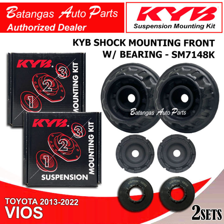 KYB FRONT SHOCK MOUNTING TOYOTA VIOS 2013-2022 WITH BEARING 2SETS 7148K | Lazada PH