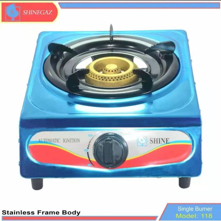 Single Burner and Double Burner Shine Gas Stove Heavy Duty | Lazada PH
