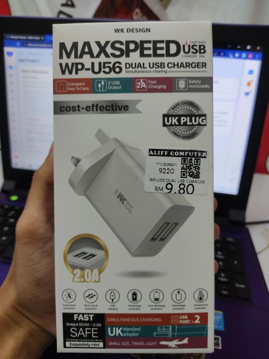 #WK DESIGN WP-U56 DUAL USB CHARGER | Lazada