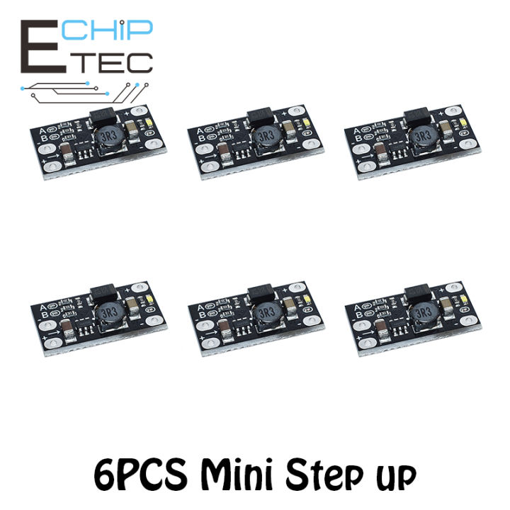 6PCS Mini DC-DC Boost Step Up Converter 3V 3.2V 3.3V 3.7V 5V 9V to 12V ...