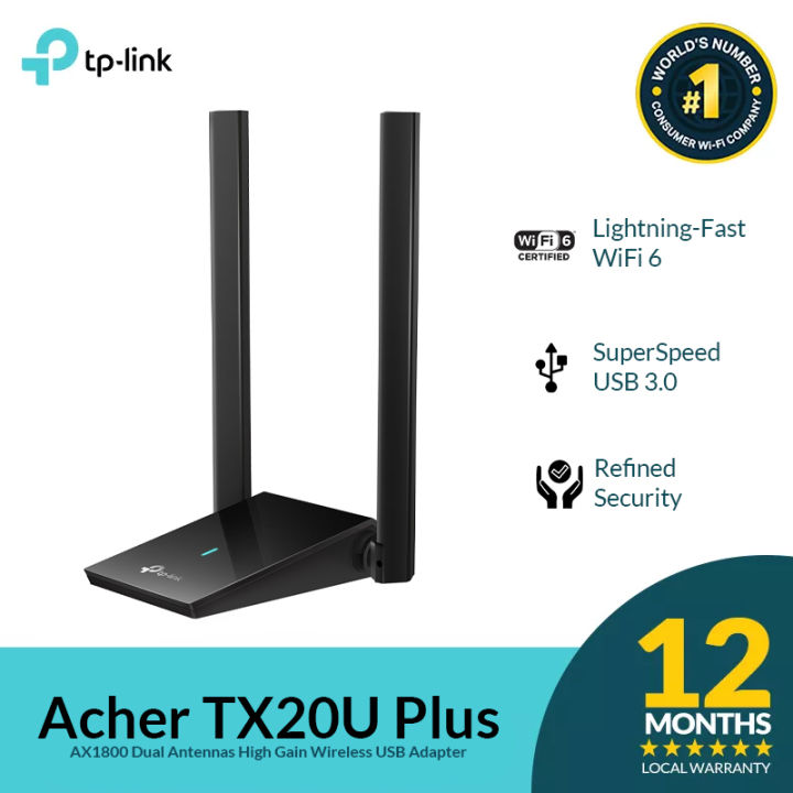 TP-Link Archer TX20U Plus AX1800 Wi-Fi 6 Dual Antennas High Gain ...