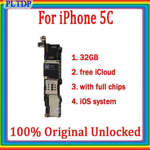 8gb/16gb/32g For Iphone 5c Motherboard Free Icloud 100% Unlock With Ios ...