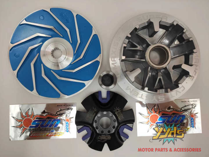 SUN RACING SPIRIT PULLEY SET NMAX WITH DRIVE FACE AND BUSHING 13.5 ...