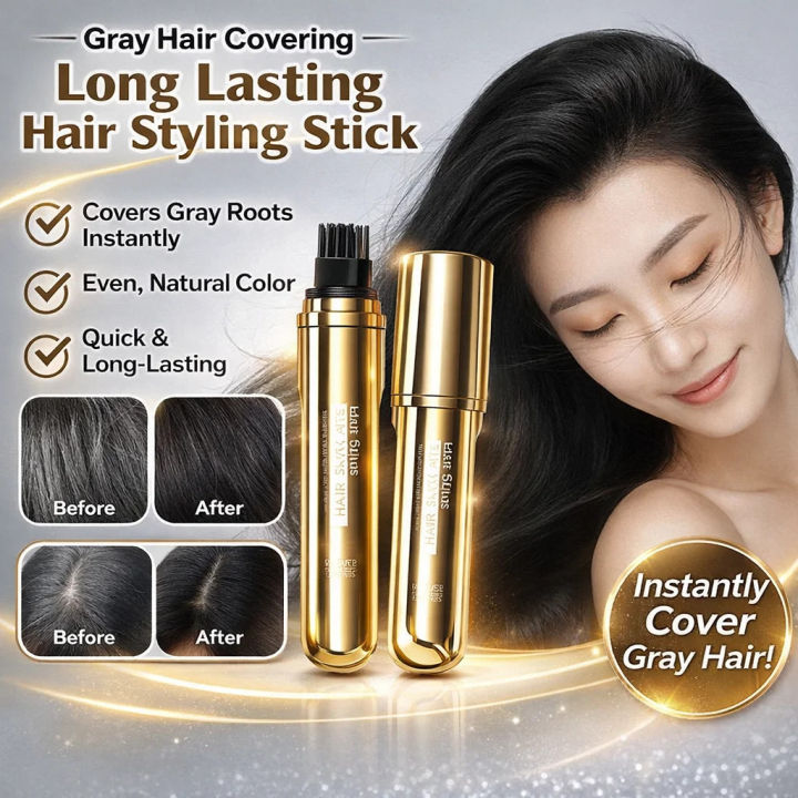 Hairdressing Stick Long-lasting Gray Hair Coverage Safety Hair Color ...