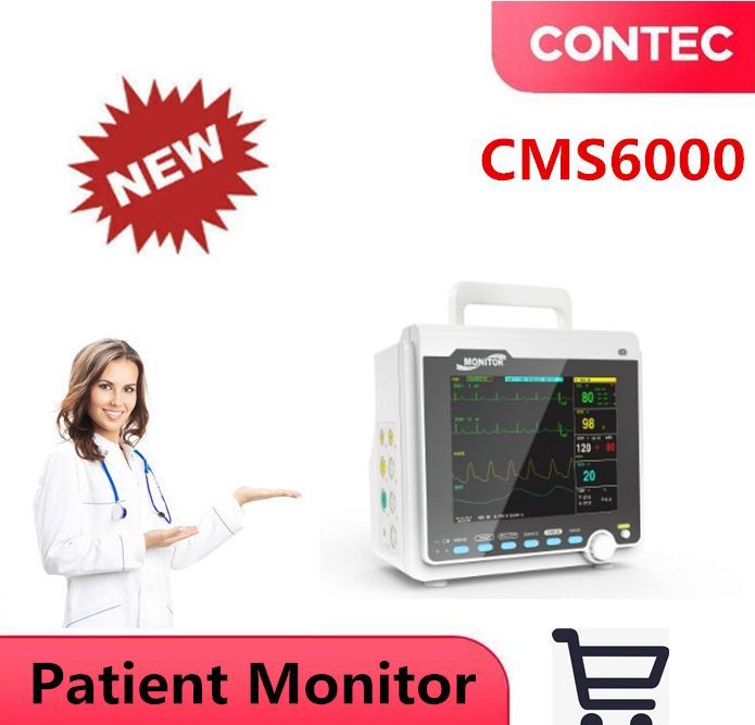 CONTEC Patient Monitor CMS6000 6 Parameters Vital Signs ICU ECG NIBP ...