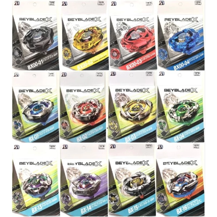 Ready Stock Beyblade X Series BX00-01 - BX00-04 BX-13 - BX-16 Beyblade ...