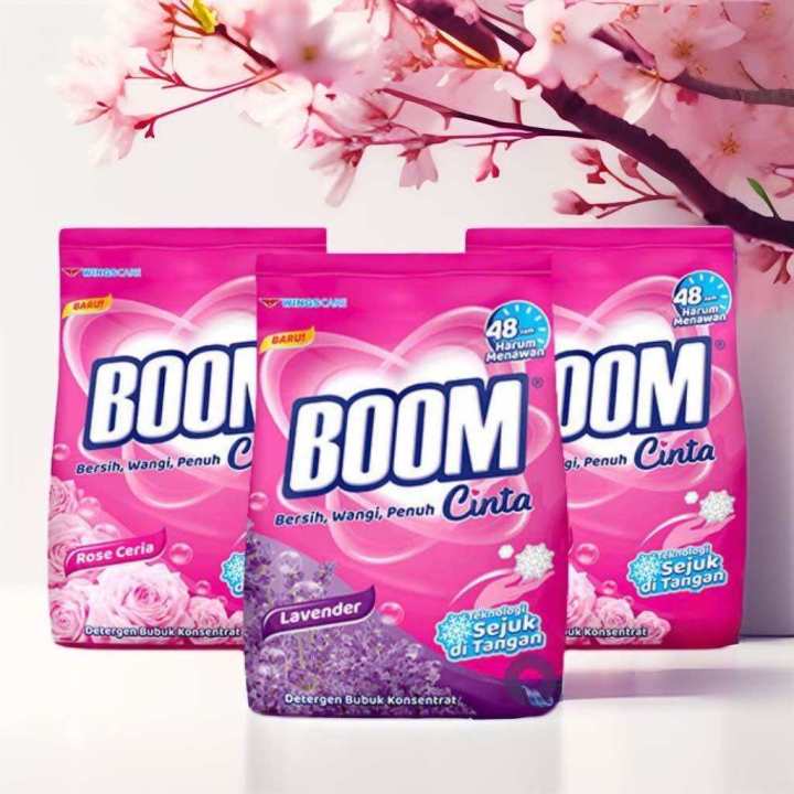 BOOM Detergent Bubuk 260gr wangi bungaDETERGEN BUBUK BOOM 260GRSABUN ...