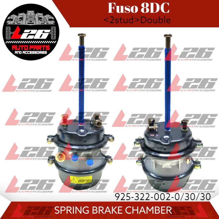 1PIECE Fuso 8DC SPRING BRAKE CHAMBER 2 stud 925-322-002-0 / 30/30 ...