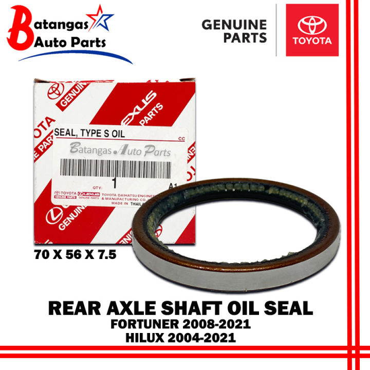 GENUINE REAR AXLE SHAFT OIL SEAL TOYOTA FORTUNER 2008-2021 / HILUX 2004 ...
