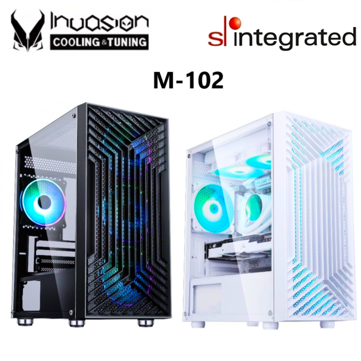 Invasion M-102 M-ATX Tower Case - Black/White | Lazada