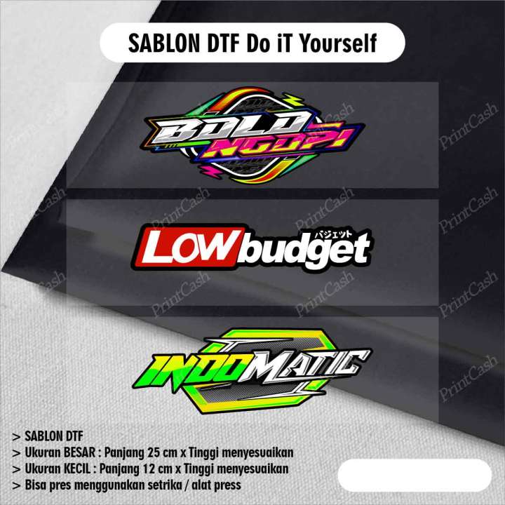 SABLON DIY, SABLON SETRIKA, SABLON DTF, SABLON UNTUK KAOS TAS SEPATU ...