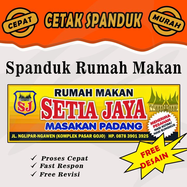 Cetak Spanduk Murah Bisa Request Tulisan Dan Custome Spanduk Rumah